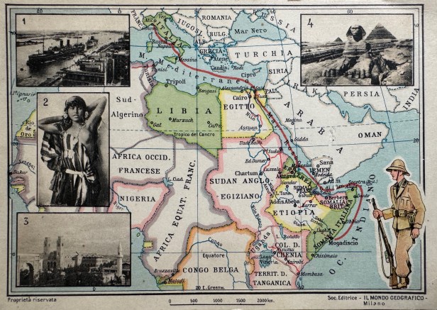Italy’s colourful postcard maps of colonial Eritrea and the Horn of ...
